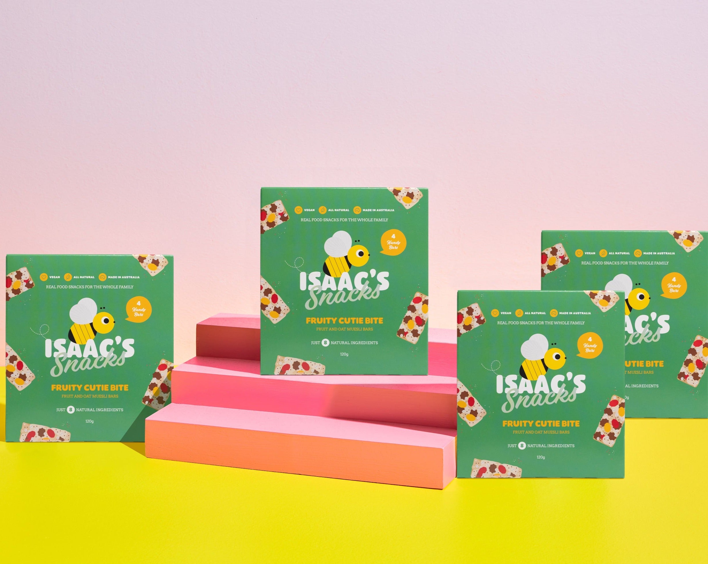 Isaac's Snacks Fruity Cutie Bars 4 x 120g