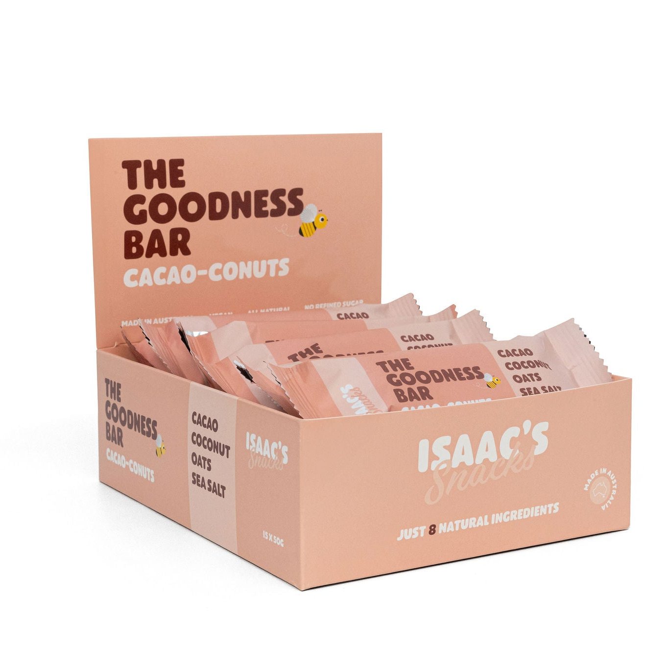 Isaac's Snacks Cacao-conuts Bar Carton