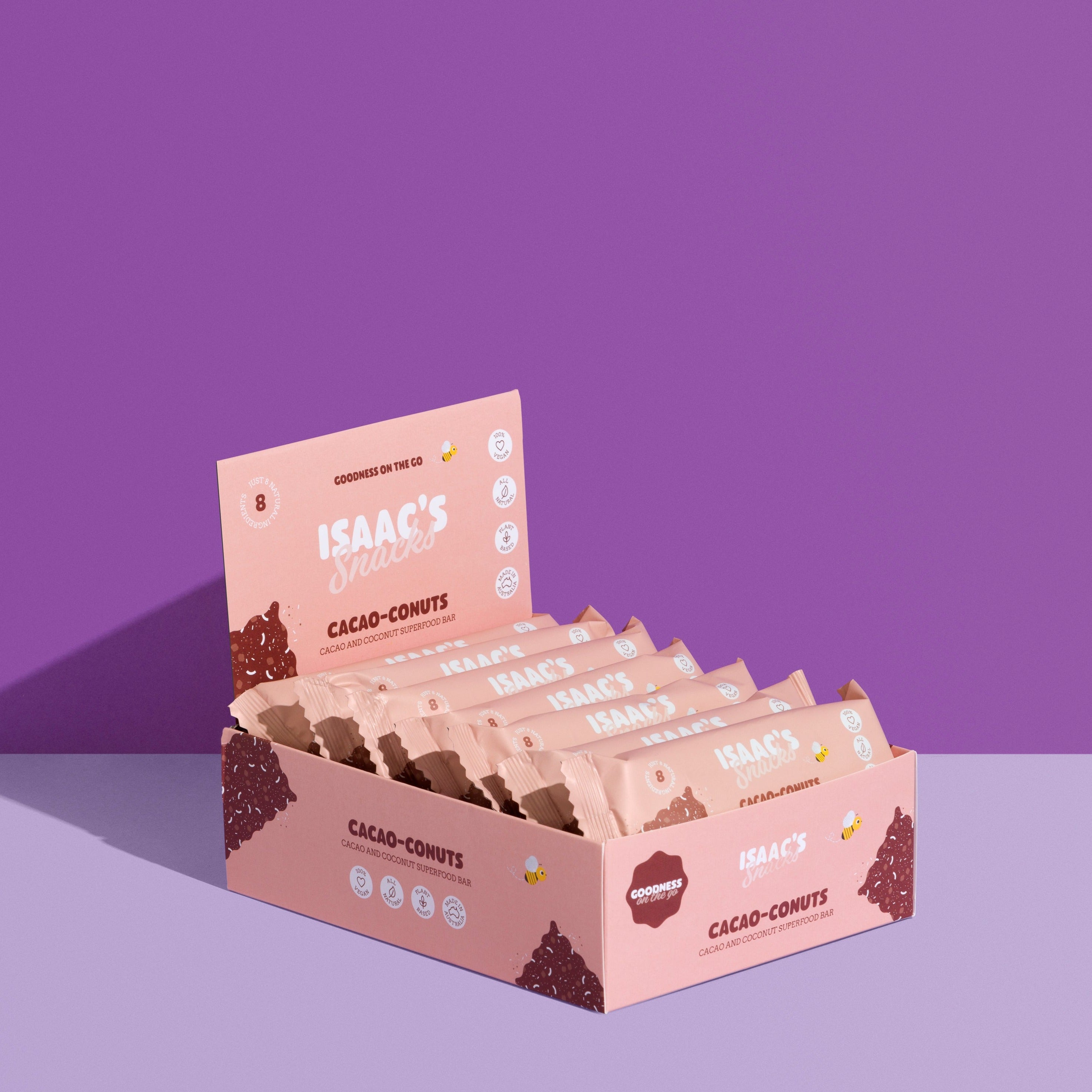 Isaac's Snacks Cacao-conuts Bar Carton